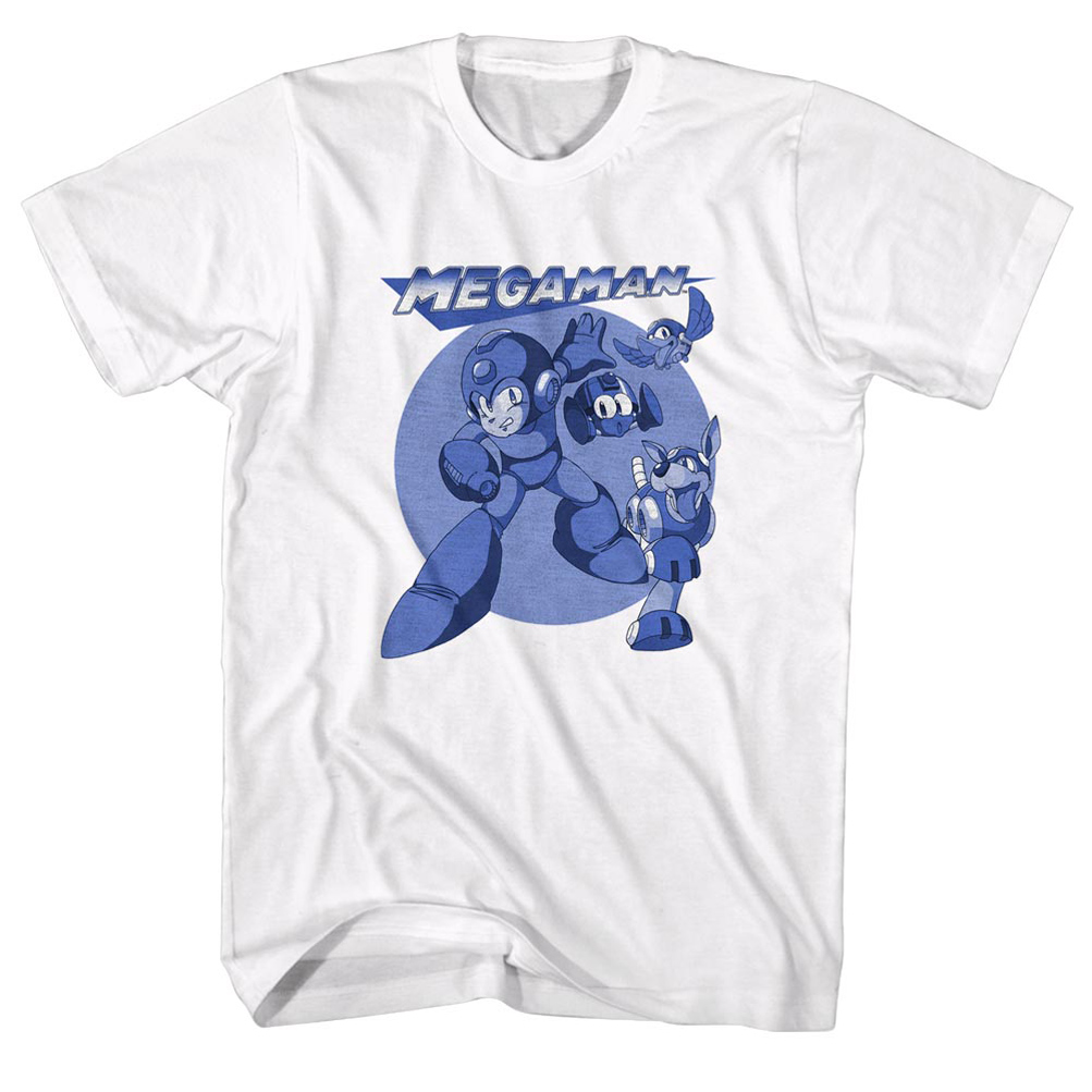 Mega Man Shirt Megablues White T-Shirt - Mega Man Shirts