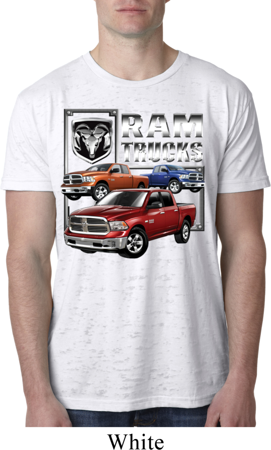 Mens Dodge Shirt Ram Trucks Burnout Tee T-Shirt - Dodge Ram Trucks Mens ...