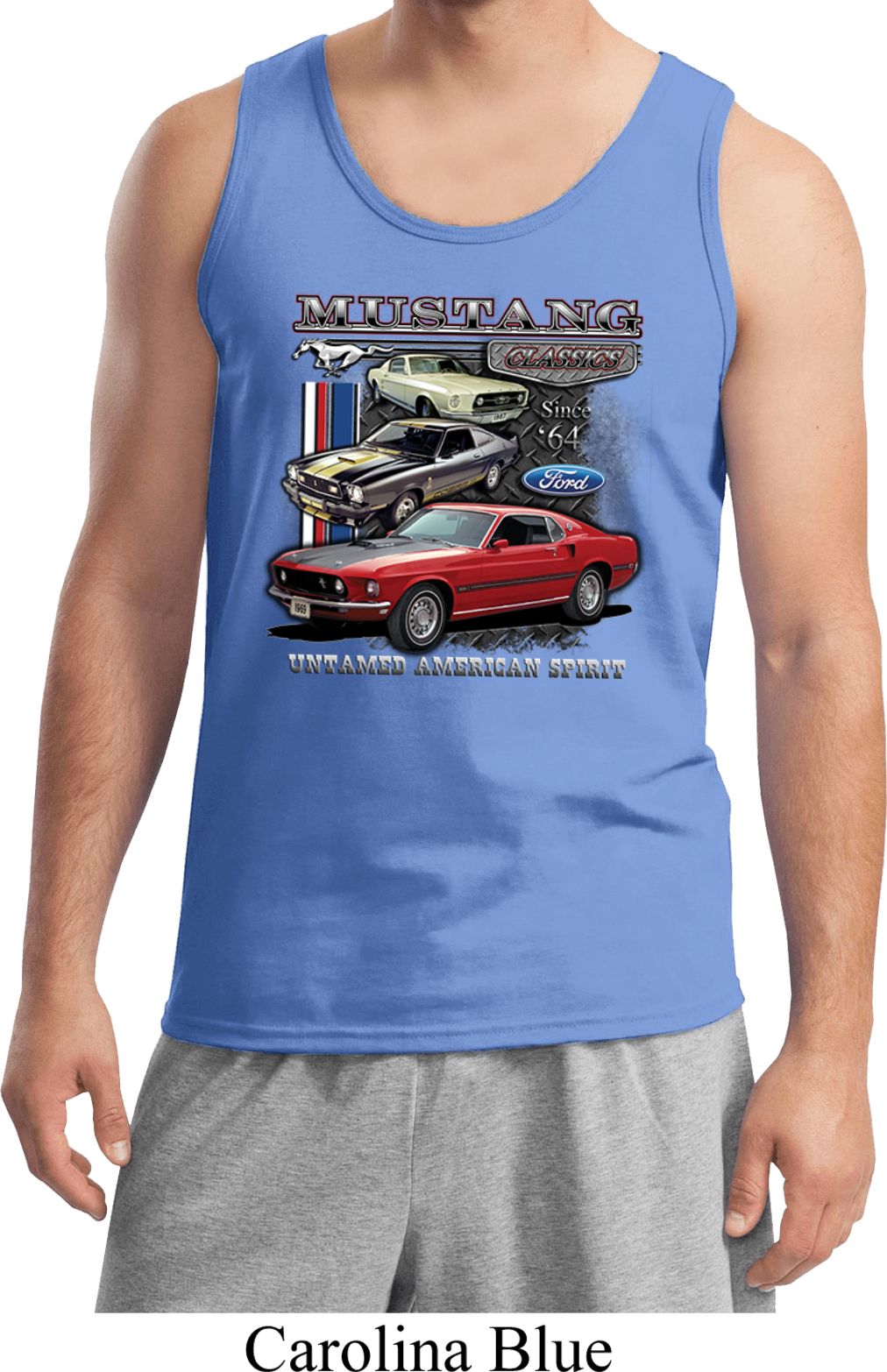 Mens Ford Classic Mustangs Untamed Tank Top - Ford Classic Mustangs ...