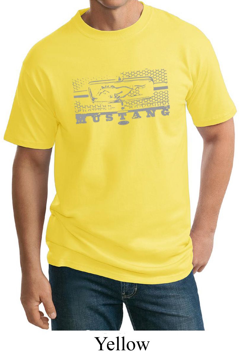 Mens Ford Mustang Shirt Honeycomb Grille Tall Tee T-Shirt - Ford ...