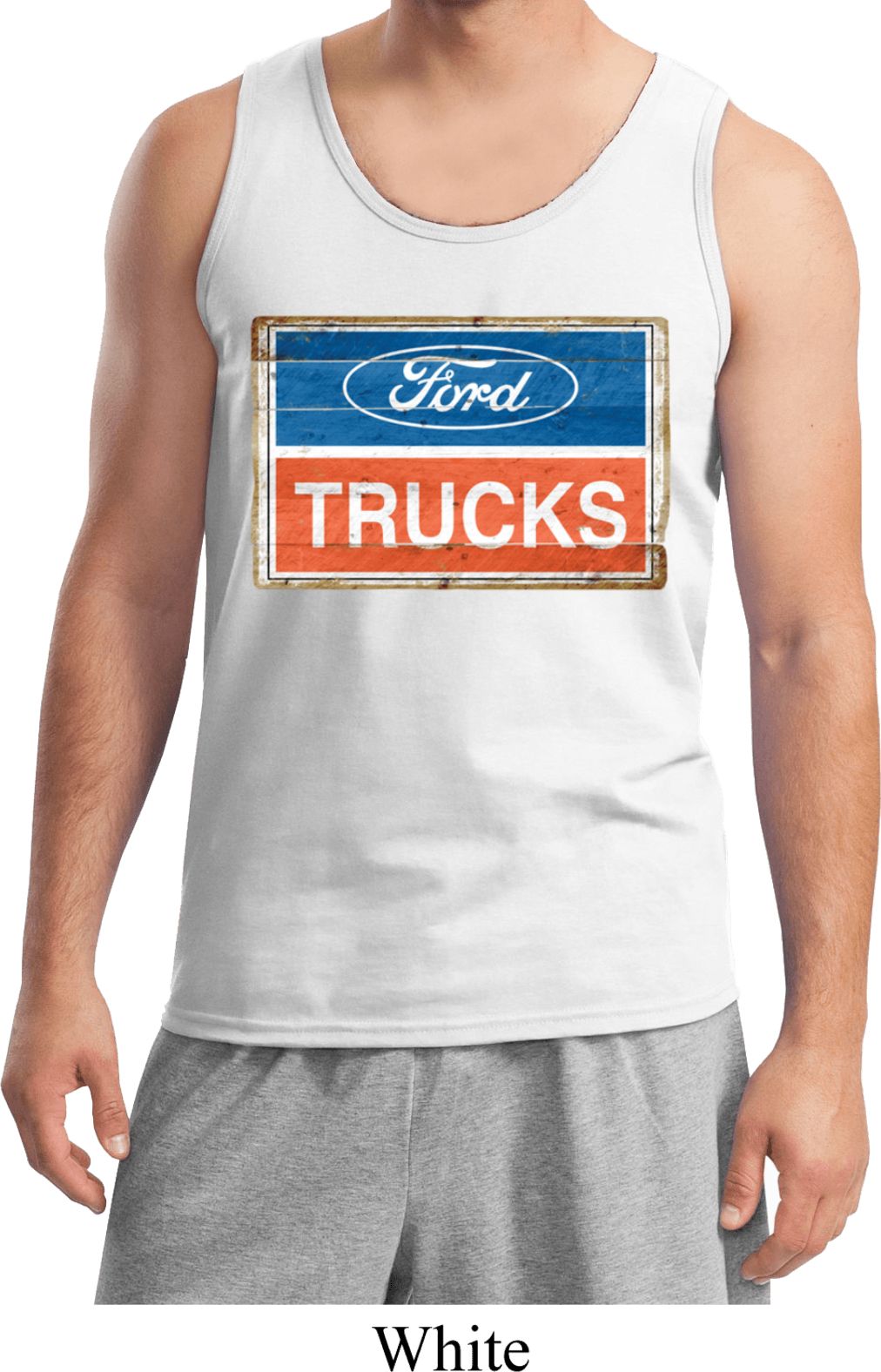 Mens Ford Tanktop Ford Trucks Logo Tank Top - Ford Trucks Logo Mens Shirts