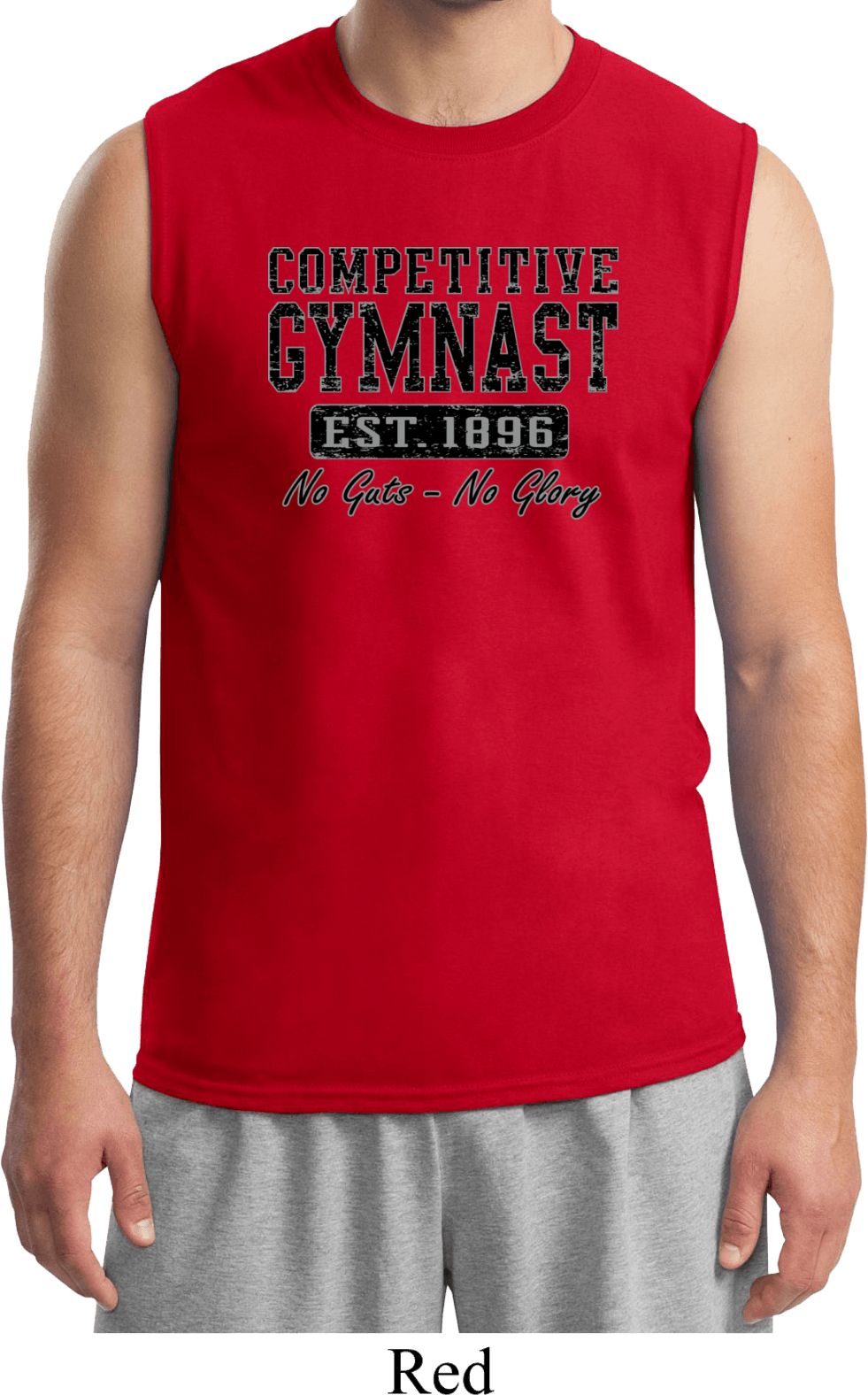 Mens Gymnastics Shirt Competitive Gymnast Muscle Tee T-Shirt ...