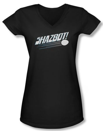Mork & Mindy Juniors Shirt Shazbot Egg Black Tee T-Shirt - Mork & Mindy ...