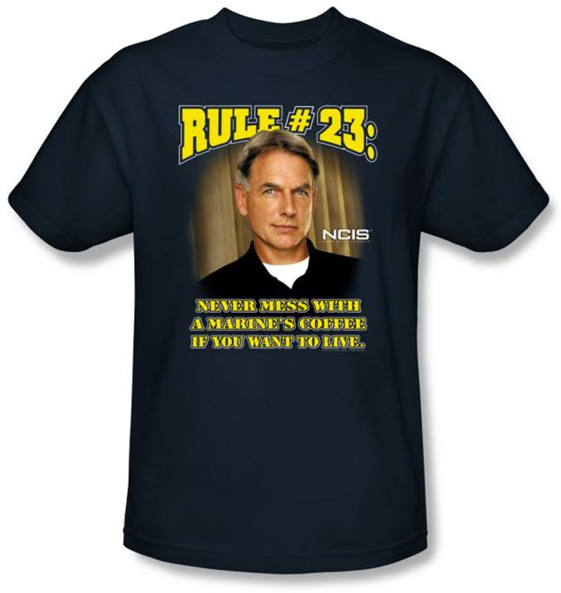 NCIS Adult T-shirt - Rule 23 TV Series Adult Navy Blue Tee Shirt - NCIS ...