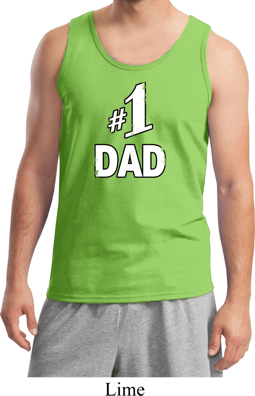 Number 1 Dad Mens Tank Top - #1 Dad Shirts