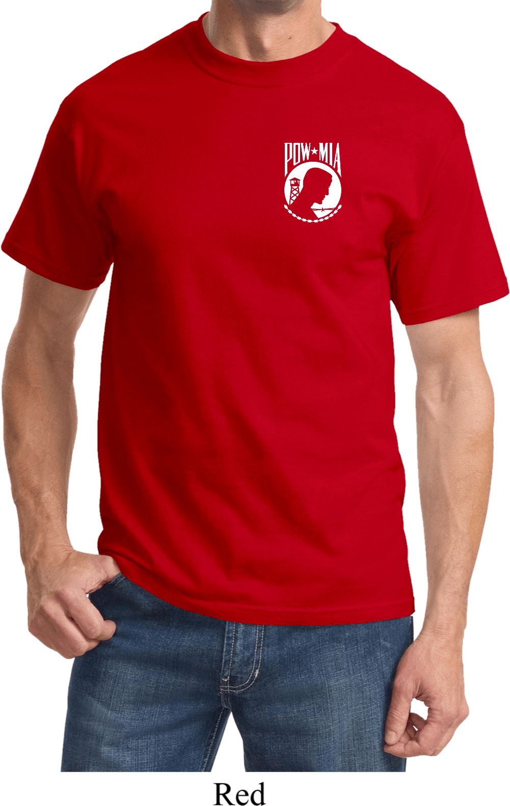 Pow Mia Pocket Print T-shirt - Pow Mia Pocket Print Mens Shirts