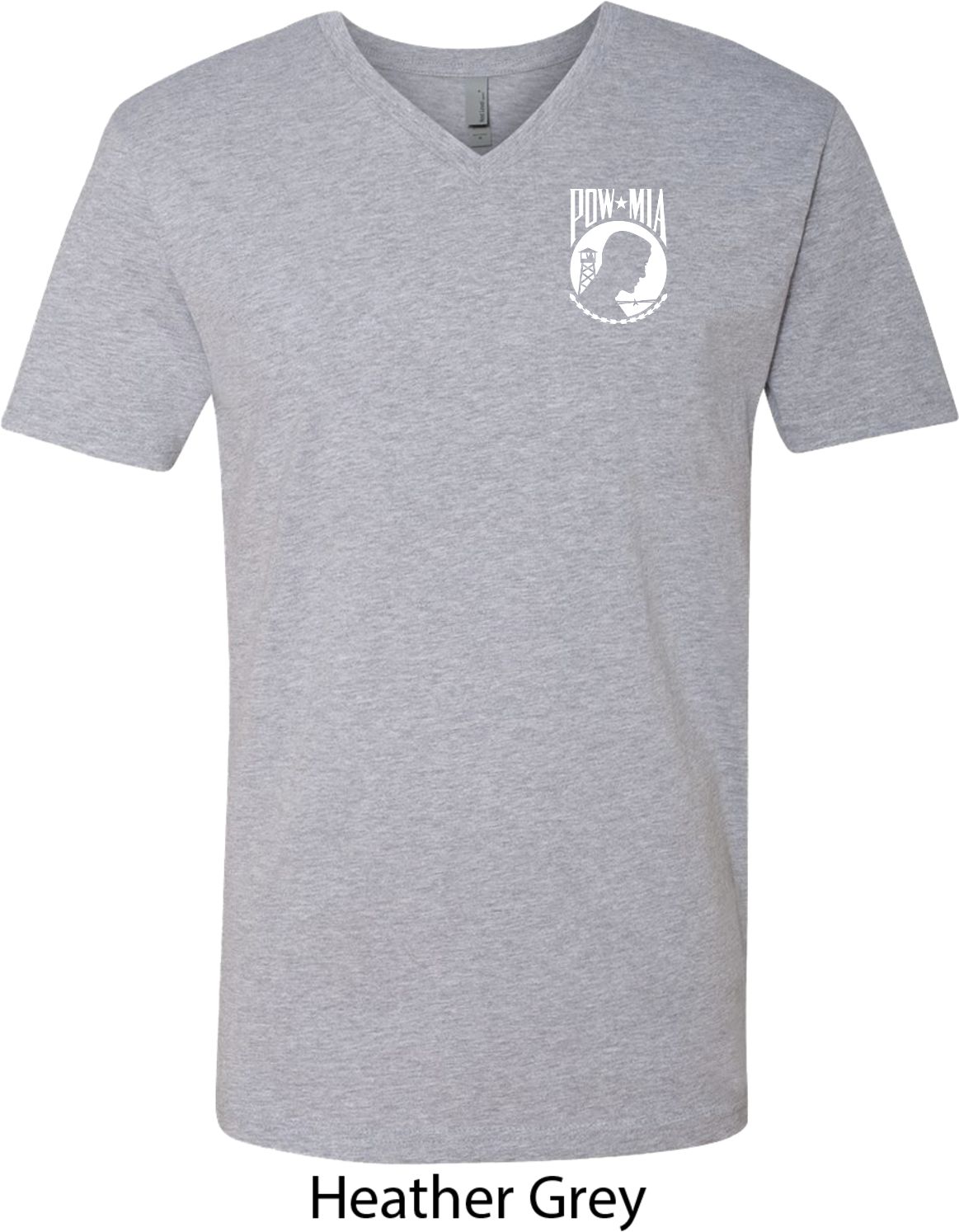 Pow Mia Pocket Print V-neck Shirt - Pow Mia Pocket Print Mens Shirts