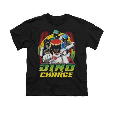 Power Rangers Shirt Kids Red Lightning Black T-Shirt - Power Rangers ...