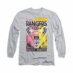 Power Rangers Shirt Juniors Pink And Yellow Ranger Silver T-Shirt ...