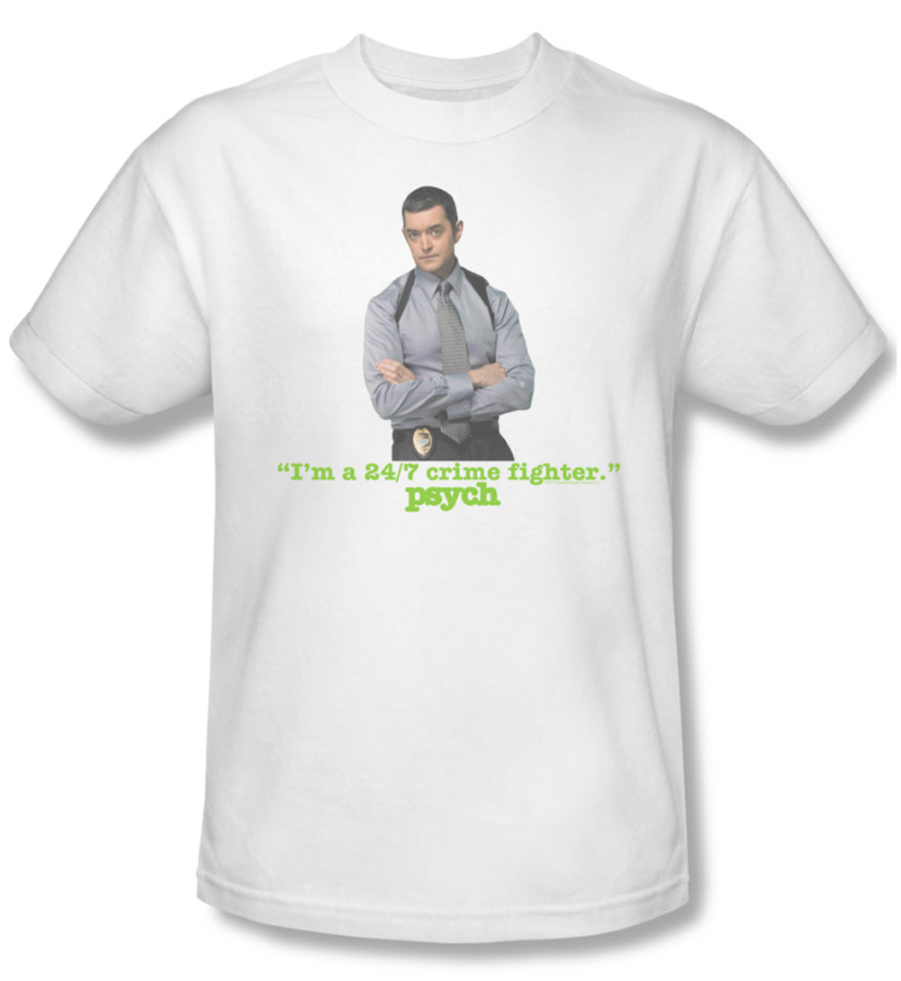 Psych Shirt 247 Adult White Tee T-Shirt - Psych 247 Shirts
