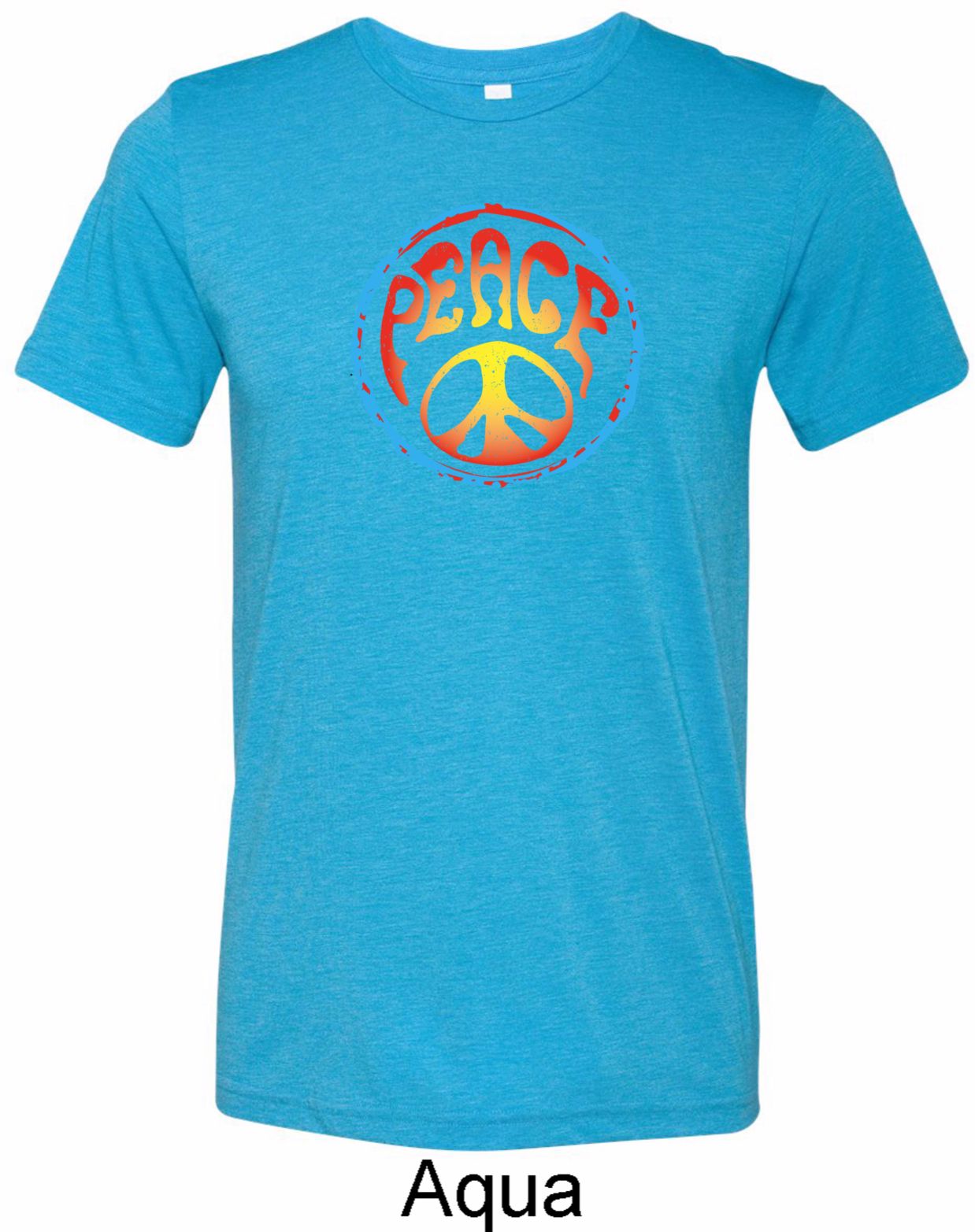 Psychedelic Peace Mens Tri Blend Crewneck Shirt - Psychedelic Peace ...