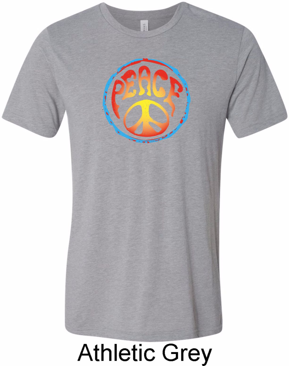 Psychedelic Peace Mens Tri Blend Crewneck Shirt - Psychedelic Peace ...