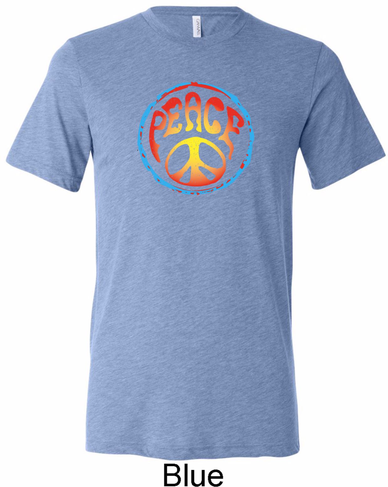 Psychedelic Peace Mens Tri Blend Crewneck Shirt - Psychedelic Peace ...