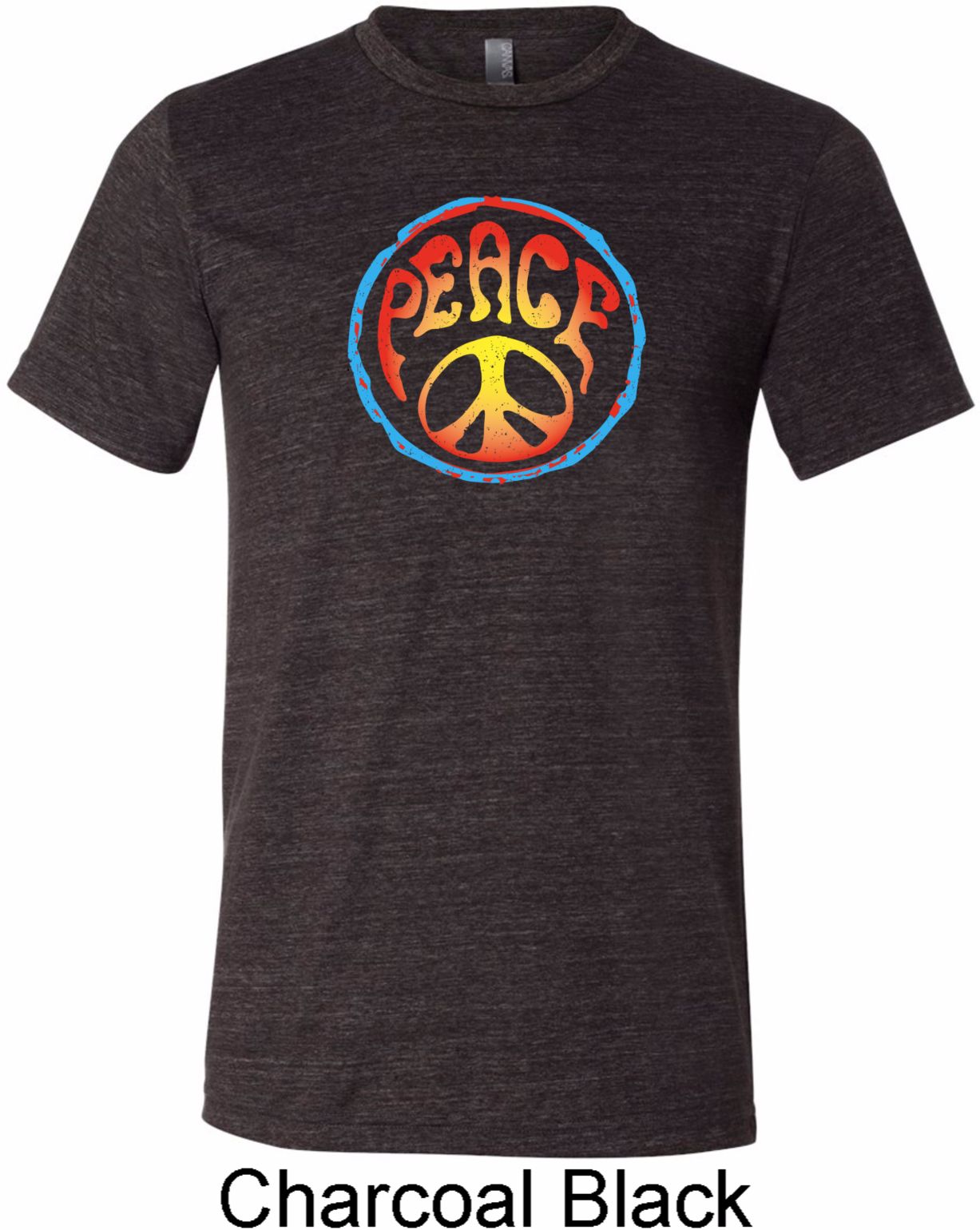 Psychedelic Peace Mens Tri Blend Crewneck Shirt - Psychedelic Peace ...