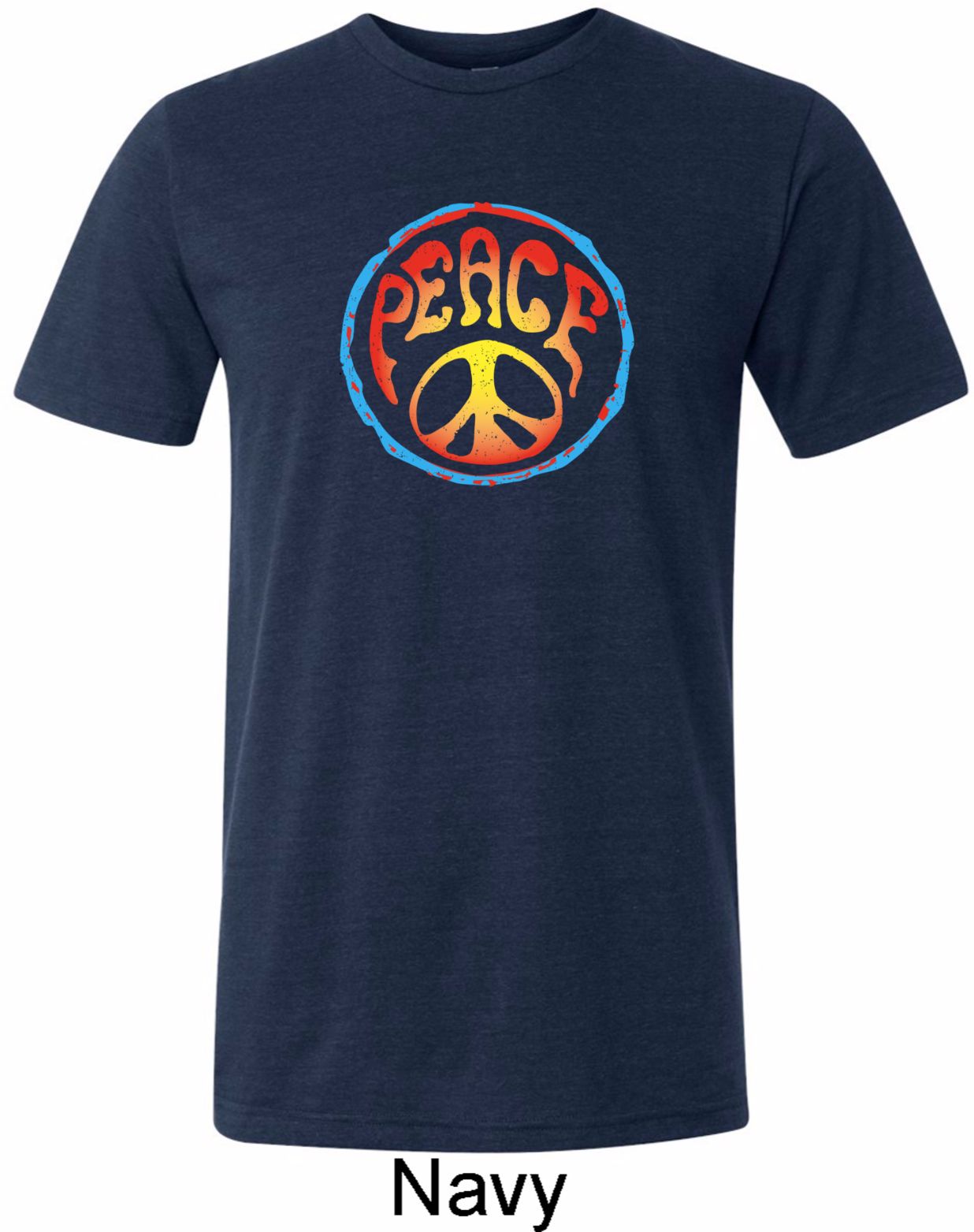 Psychedelic Peace Mens Tri Blend Crewneck Shirt - Psychedelic Peace ...