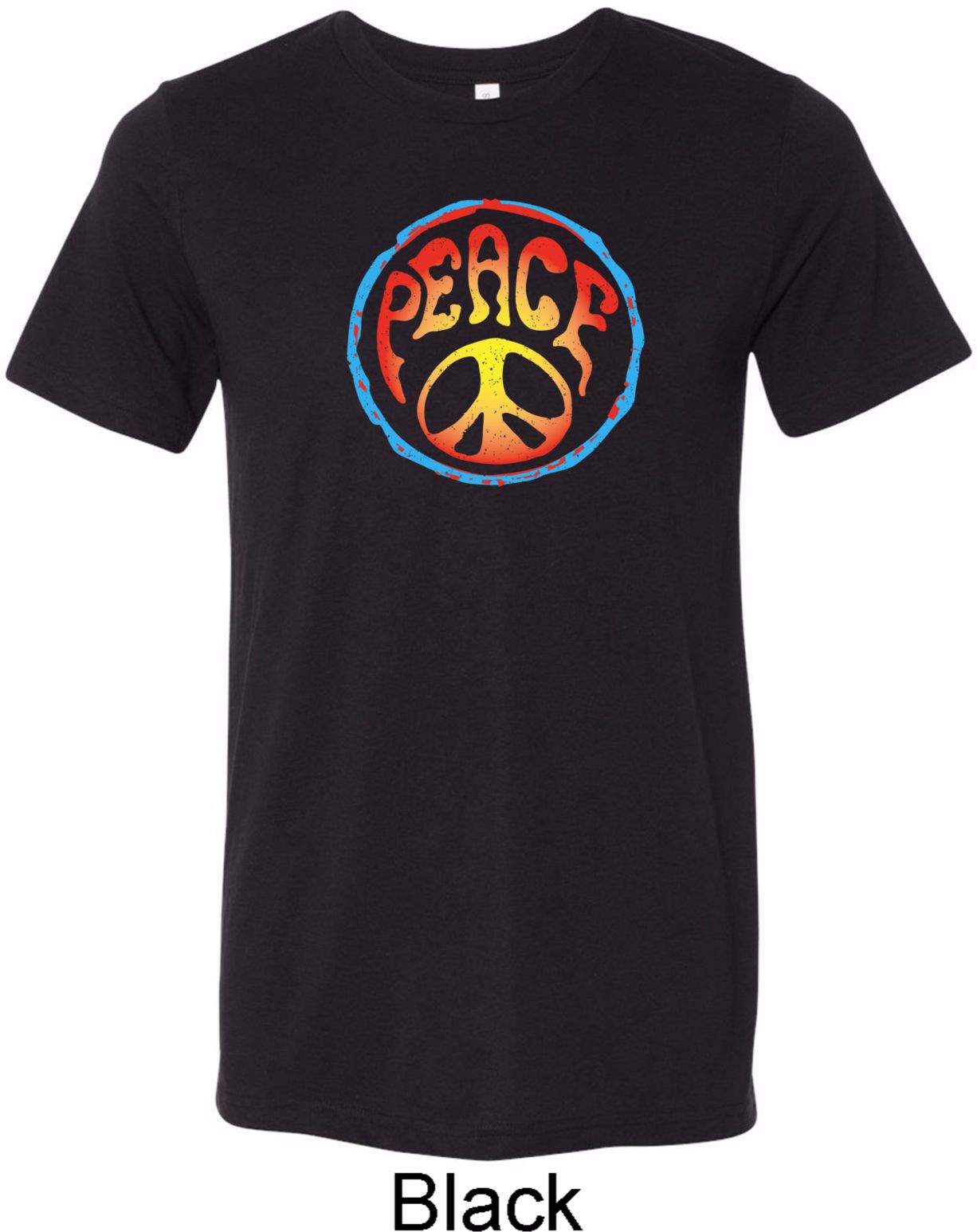 Psychedelic Peace Mens Tri Blend Crewneck Shirt - Psychedelic Peace ...