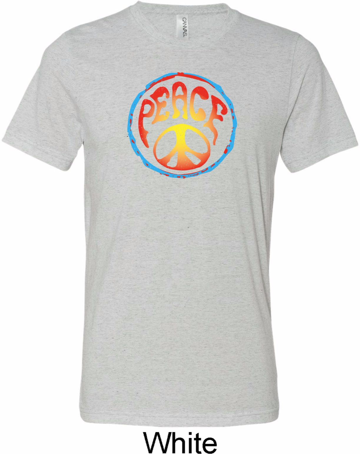 Psychedelic Peace Mens Tri Blend Crewneck Shirt - Psychedelic Peace ...