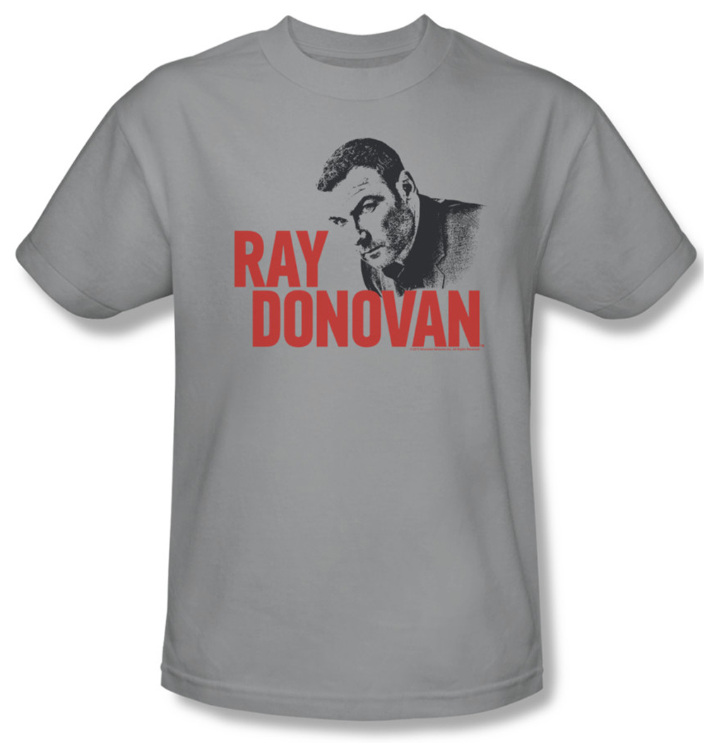 Ray Donovan Shirt Logo Adult Silver Tee T-Shirt - Ray Donovan Logo Shirts