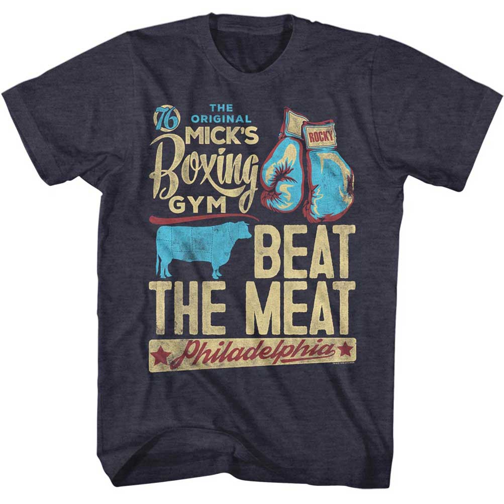 Rocky Shirt Beat The Meat Charcoal Heather T-Shirt - Rocky Shirts