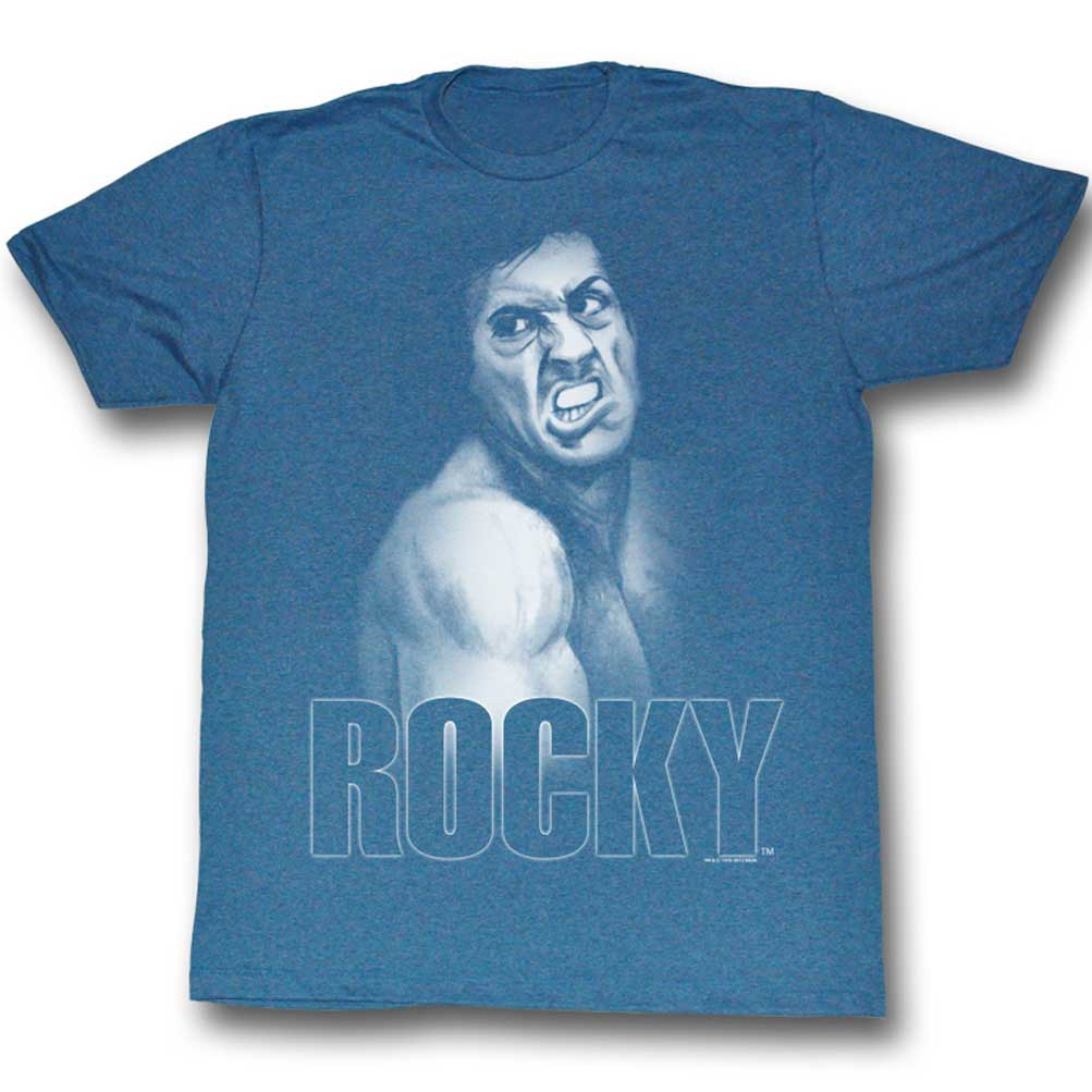 Rocky Shirt Snarl Blue Heather T-Shirt - Rocky Shirts
