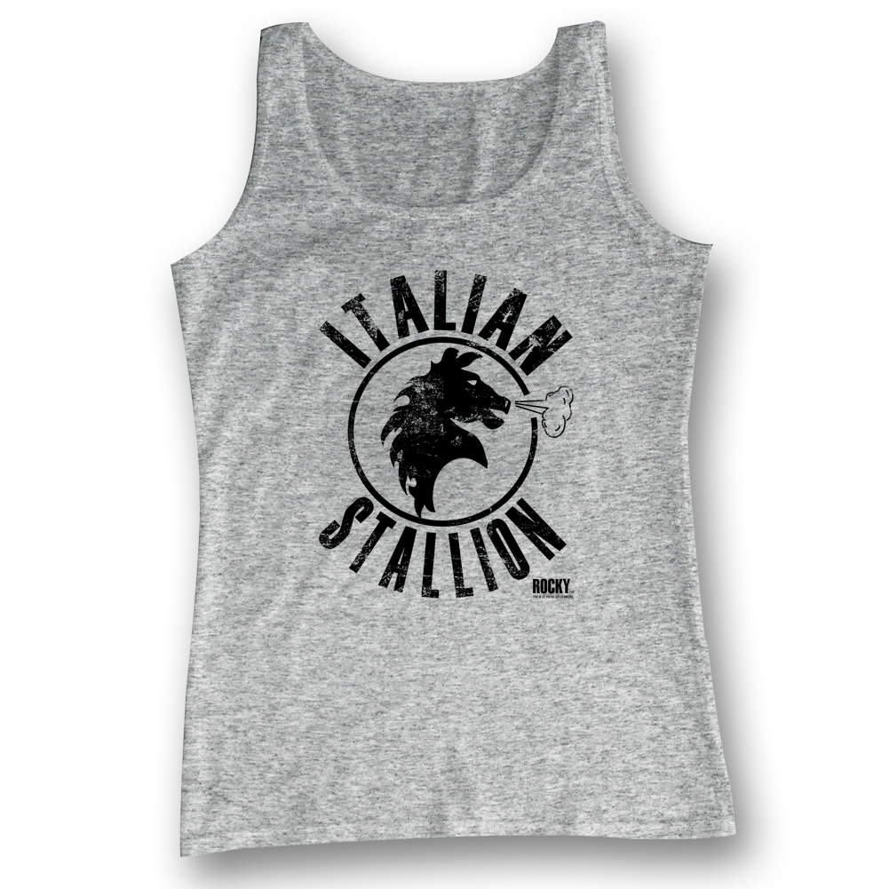 Rocky Shirt Tank Top Italian Stallion Athletic Heather Tanktop - Rocky ...