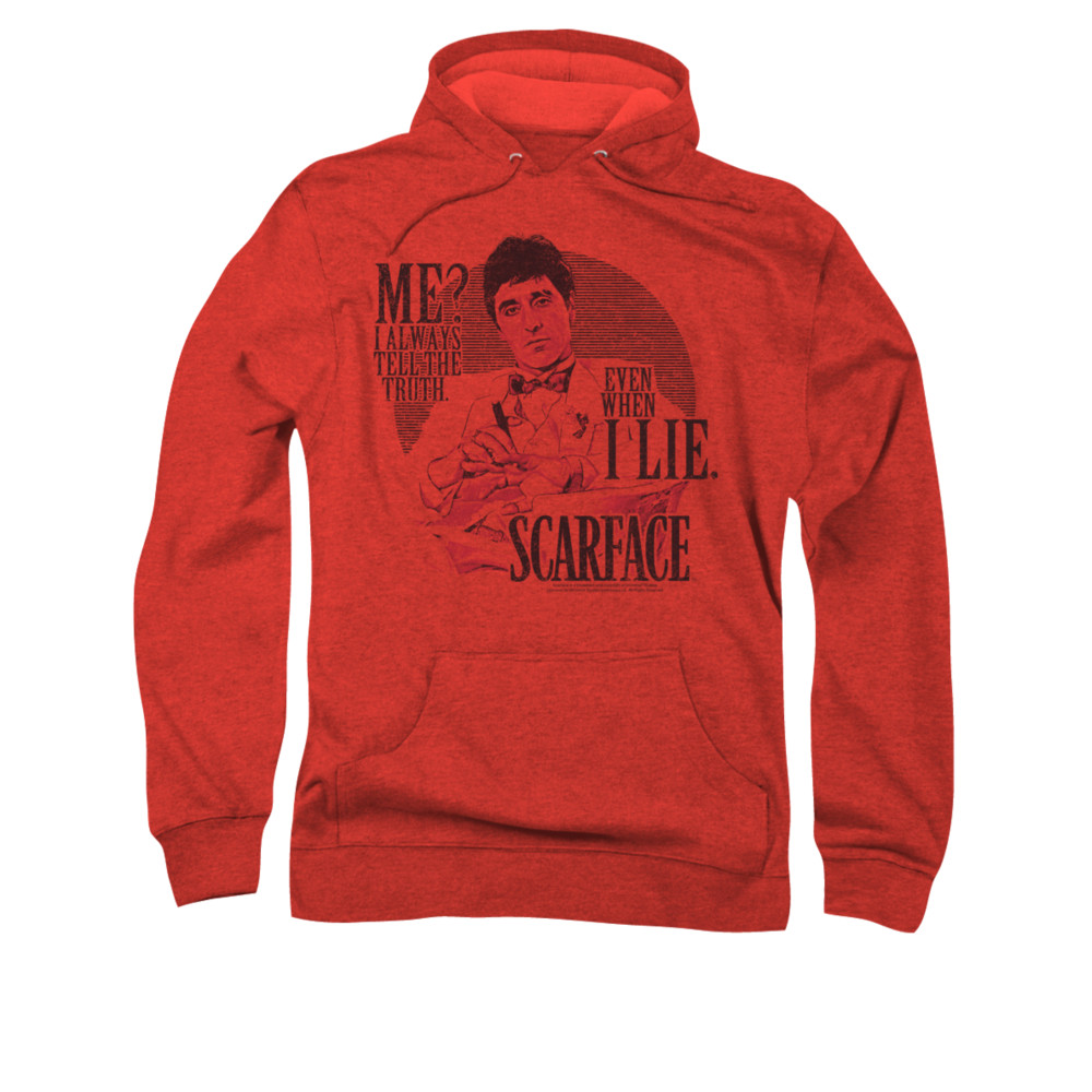 Scarface Hoodie Sweatshirt Truth Red Adult Hoody Sweat Shirt - Scarface ...