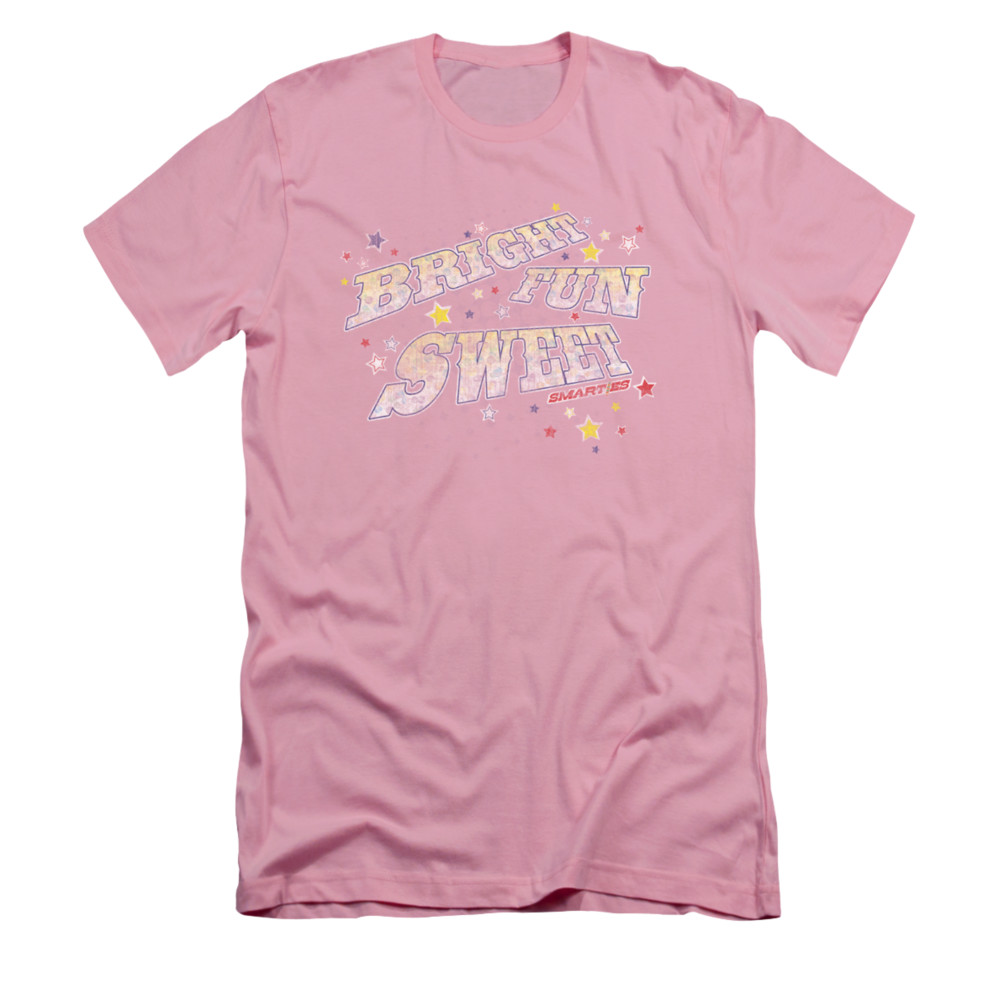 Smarties Shirt Slim Fit Sweet Fun Pink T-Shirt - Smarties Sweet Fun Shirts