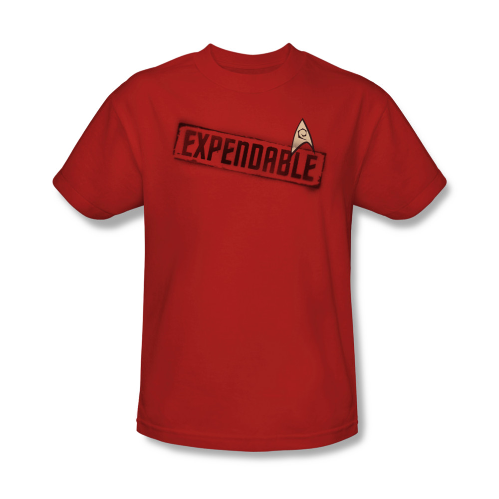 Star Trek Shirt Expendable Red T-Shirt - Star Trek Expendable Shirts