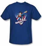 Superman Kids T-shirt Inside Shield Slate Blue Superhero Tee Youth ...