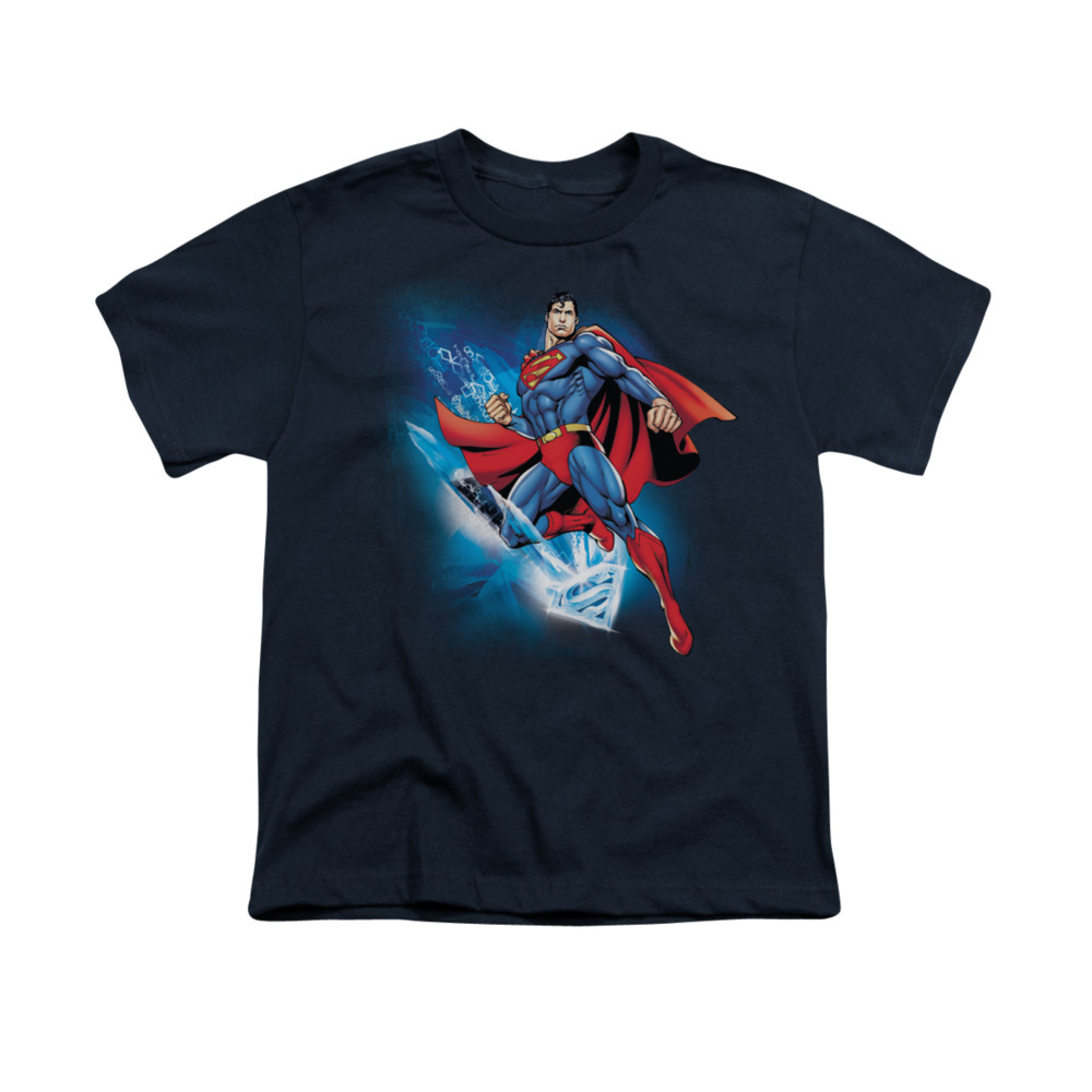Superman Shirt Kids Crystallize Navy T-Shirt - Superman Crystallize Shirts