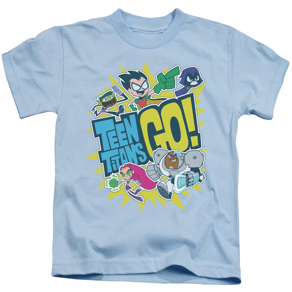 Teen Titans Go Shirt Kids GO! Light Blue T-Shirt - Teen Titans Go GO ...