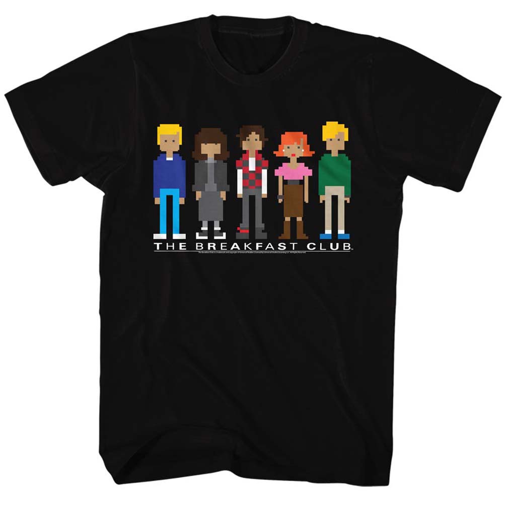 The Breakfast Club Shirt Cartoon Characters Black T-Shirt - The ...