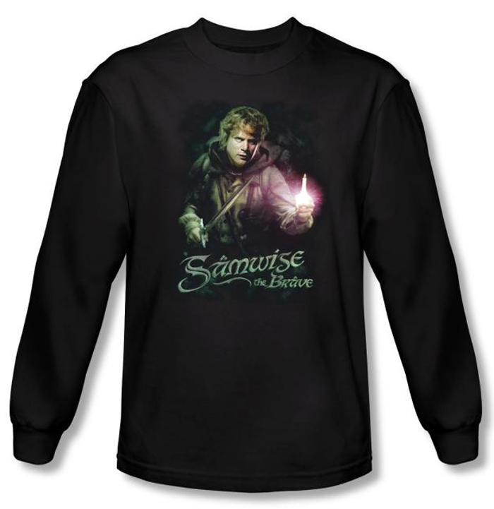 The Lord Of The Rings Long Sleeve T-Shirt Samwise Gamgee Black Shirt ...