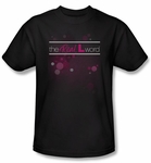 The Real L Word Ladies Shirt Flashy Logo Black T-Shirt Tee - The Real L ...