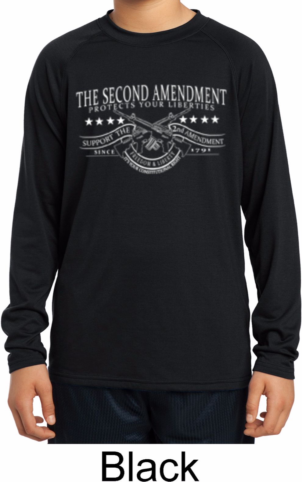 The Second Amendment Kids Dry Wicking Long Sleeve Shirt - The Second ...