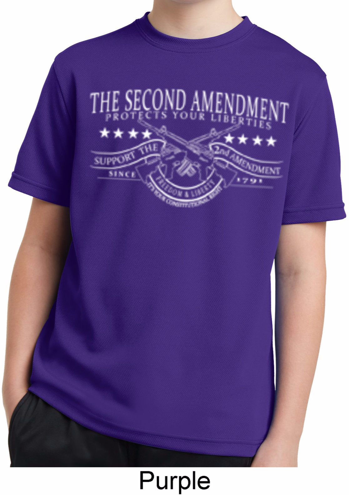 The Second Amendment Kids Moisture Wicking Shirt - The Second Amendment ...