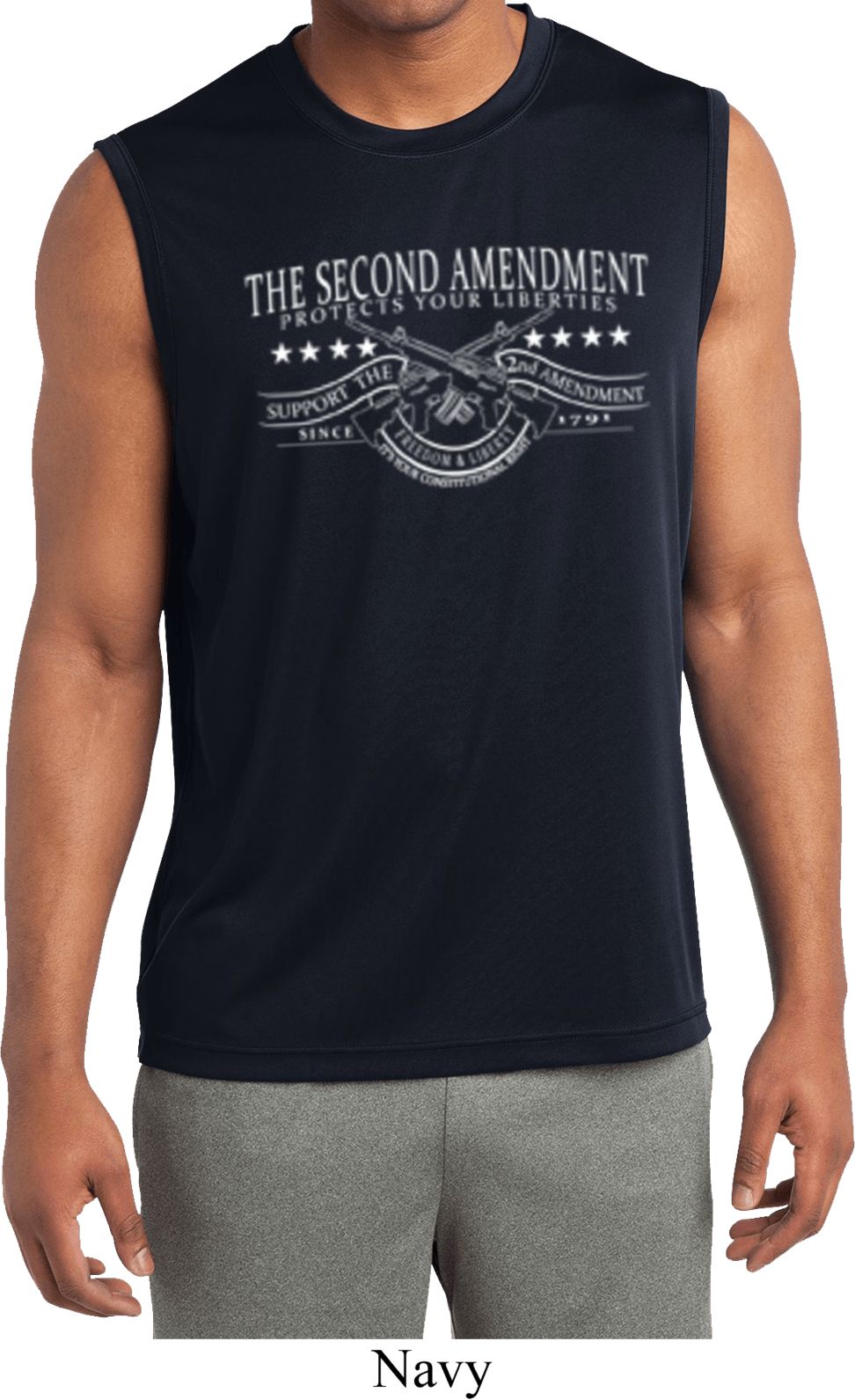 The Second Amendment Mens Sleeveless Moisture Wicking Shirt - The ...