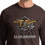 U.S. Navy Seal Shirt Devgru Ladies Long Sleeve Tee T-Shirt - US Navy ...
