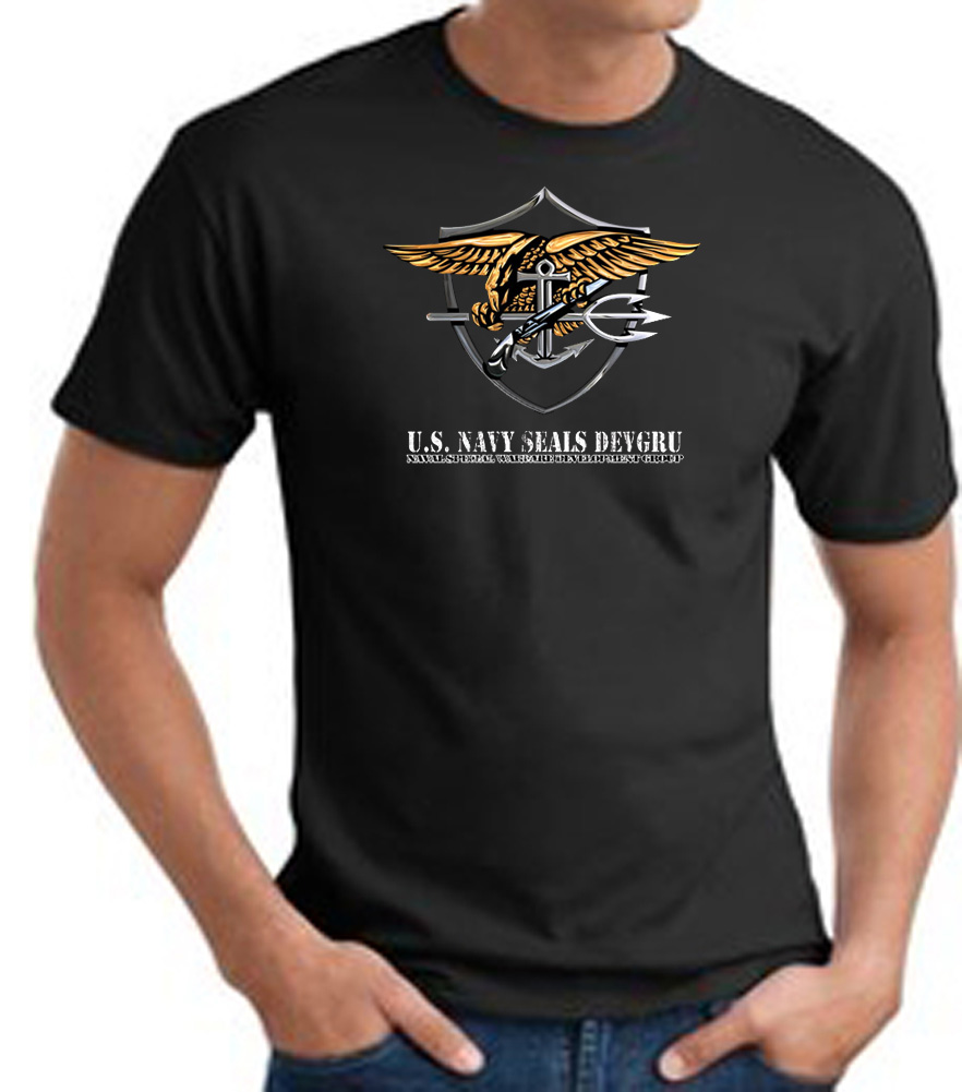 U.S. Navy Seals T-Shirts – Devgru Adult Black - U.S. Navy Seals T ...
