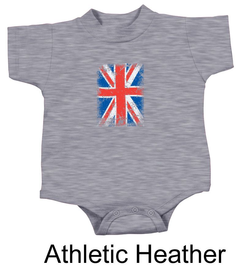 Union Jack Romper British UK Flag Small Print Infant Baby Creeper ...