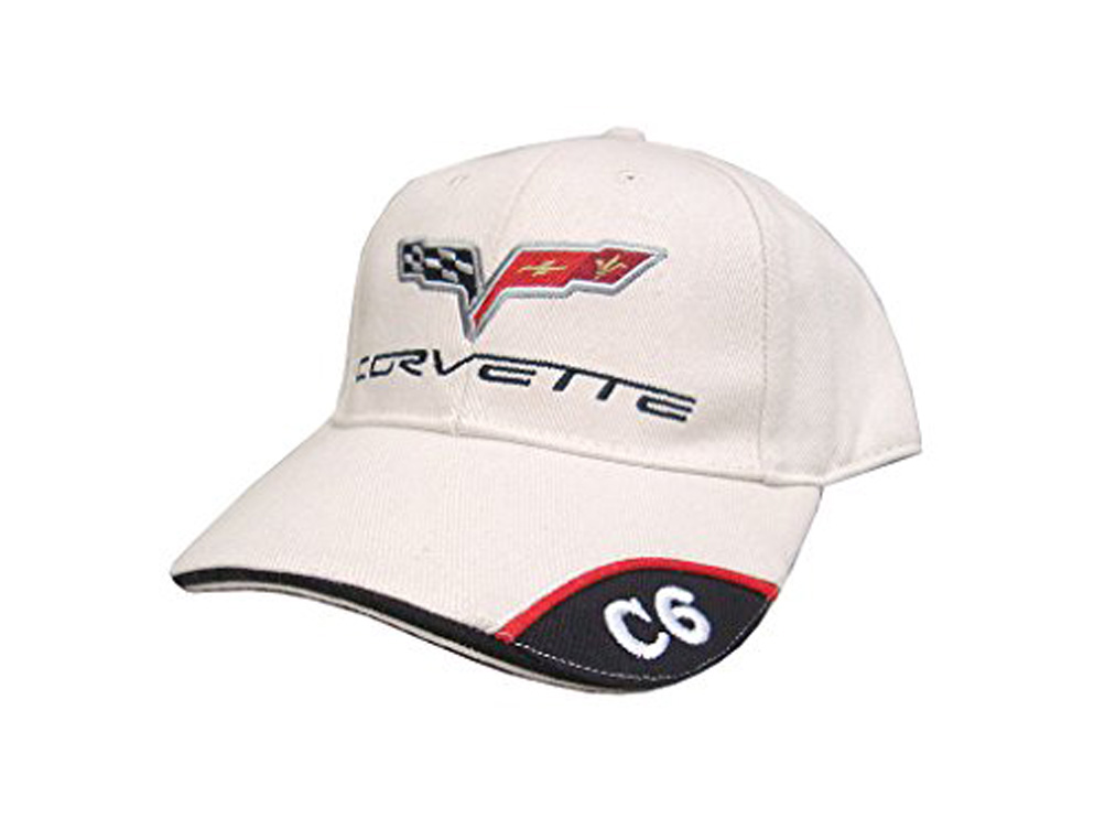 Chevy Corvette Hat - C6 Embroidered Vette Cap - Chevy Corvette Hats Caps