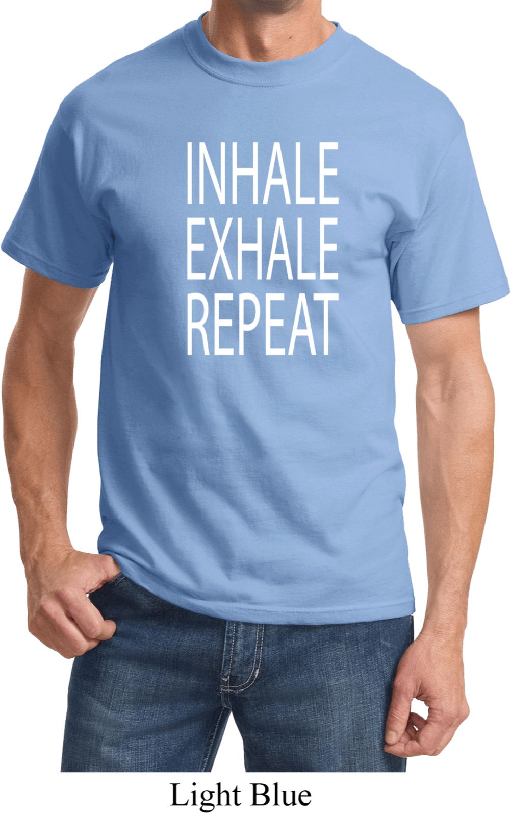 Yoga Inhale Exhale Repeat Adult Shirt Inhale Exhale Repeat Mens Yoga