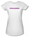 Zoolander Shirt Logo Long Sleeve White Tee T-Shirt - Zoolander Logo Shirts