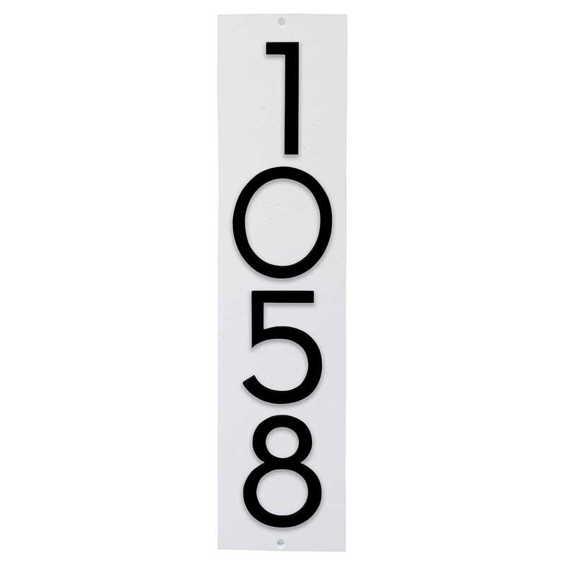 Address Plaque with 4 Offset Numbers - 3D House Number Sign - Choose ...