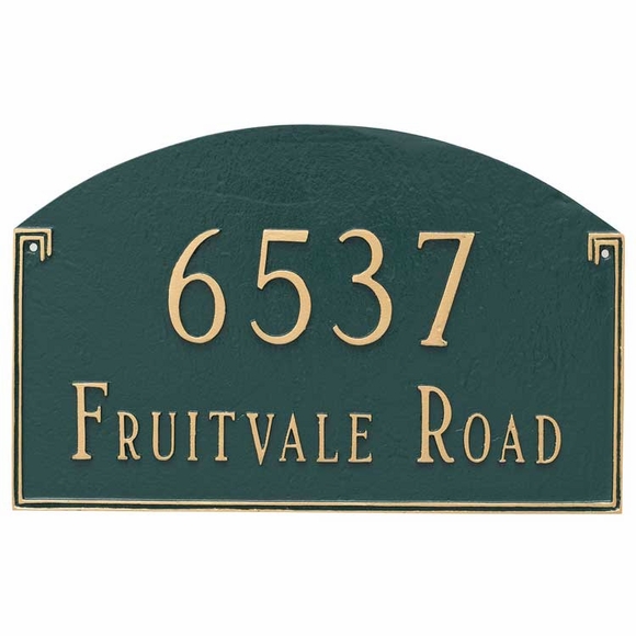 Arch Address Sign - Custom Street Number Plaque - Choose Your Size and ...
