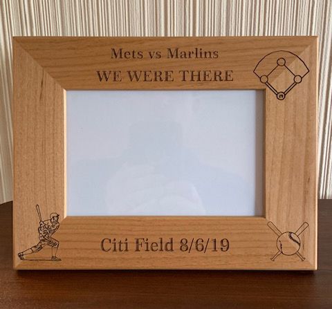Personalized Baseball Picture Frame To Remember The Game - Custom Engraved