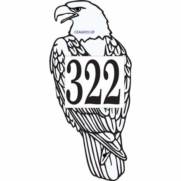 Eagle House Number Address Plaque