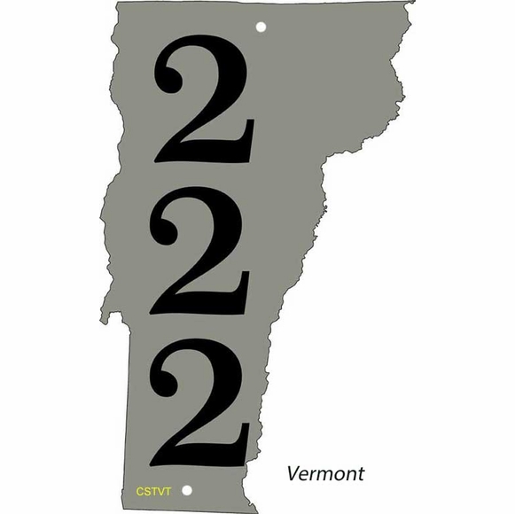 State Shape Address Sign