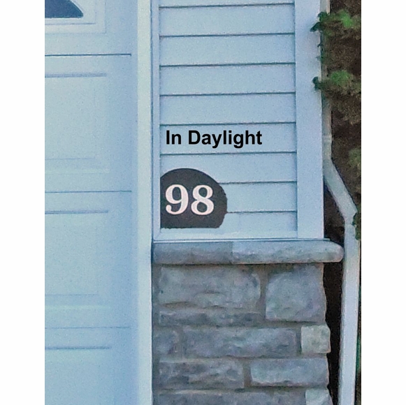 Reflective Address Plaque