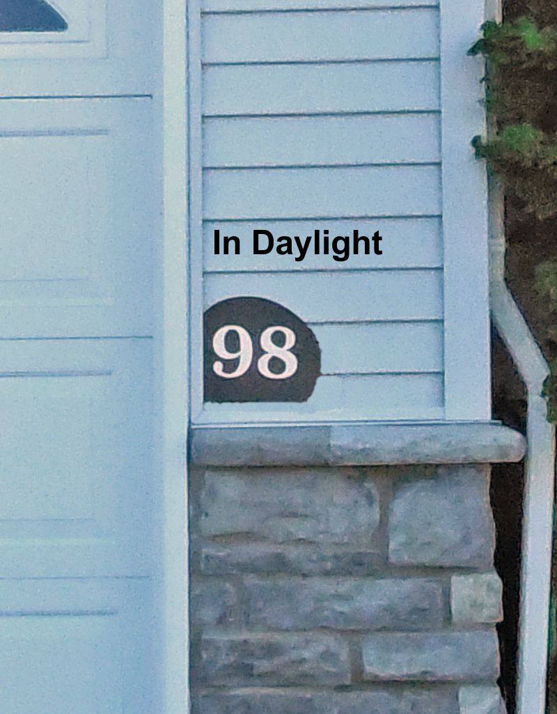 Reflective 911 Address Sign
